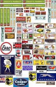 Collection Of Signs for Buildings | ModelRailroadForums.com