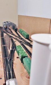 My HO "L-Shaped Switching Layout" (96"x92"(16" Shelf Width ...